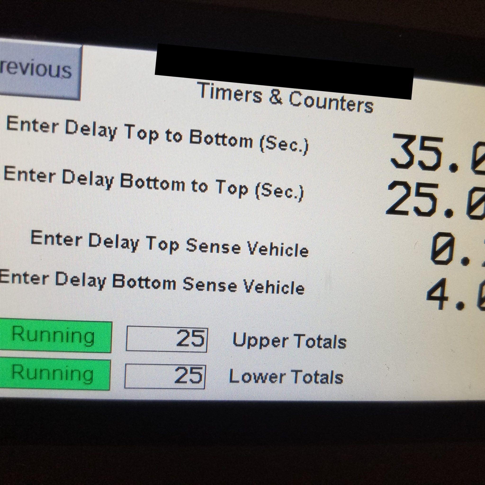 Parking Lot Traffic Security Light Warning System