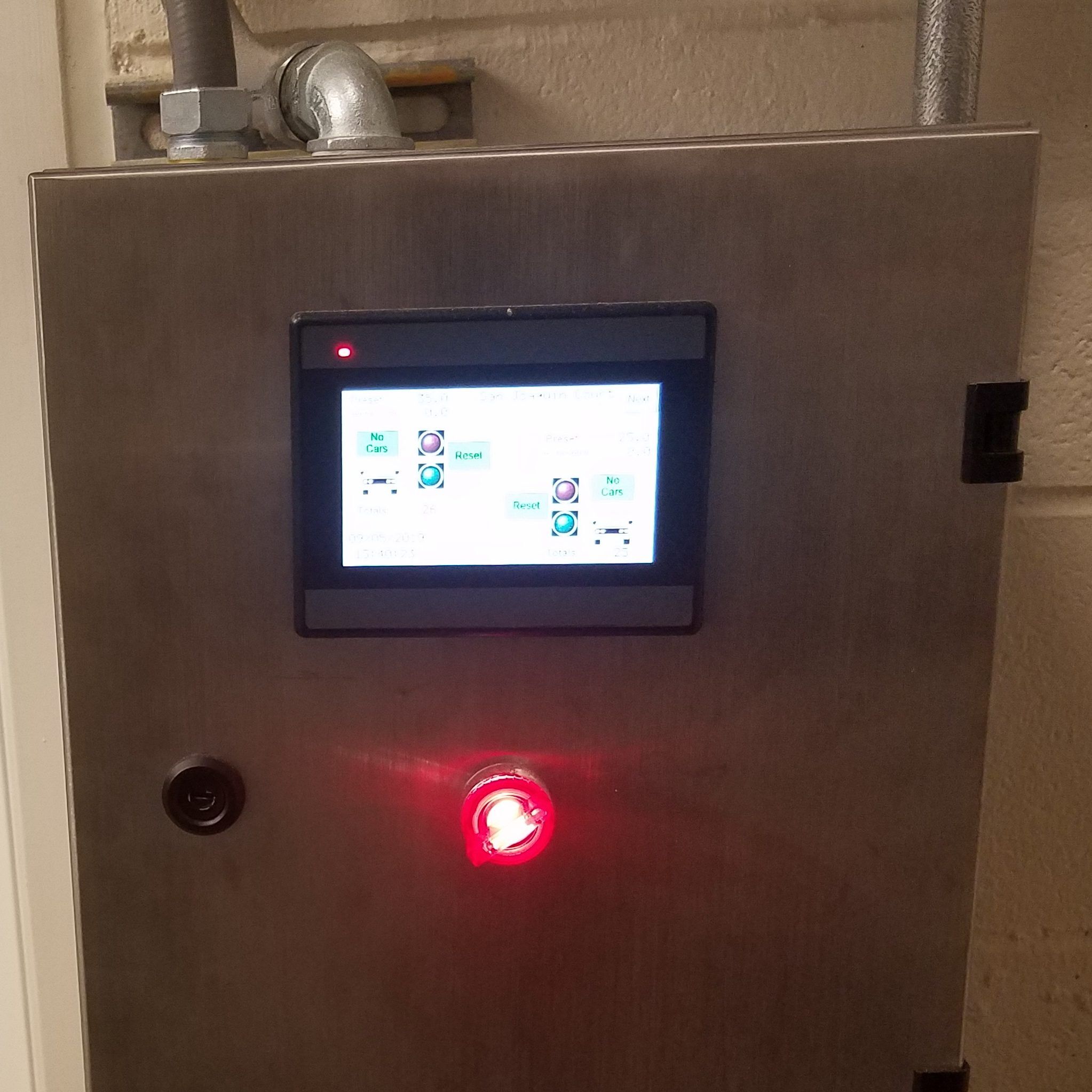 Parking Lot Traffic Security Light Warning System