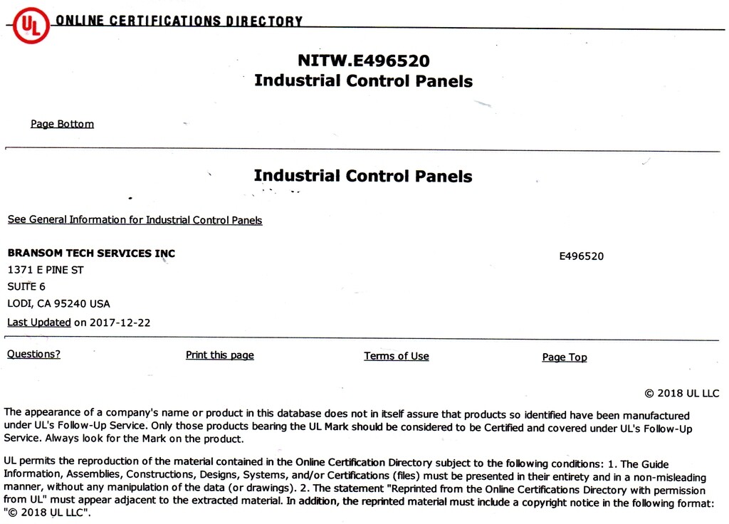 We build UL 508A Industrial Panels